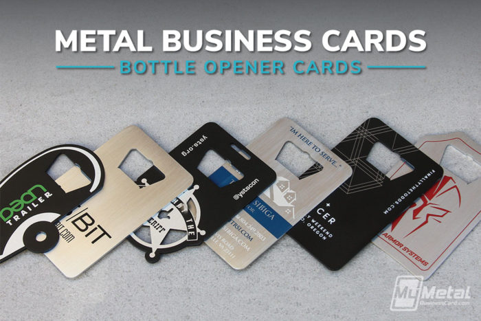 Cheers! Impressive Bottle Opener Business Card Designs - Metal Business ...