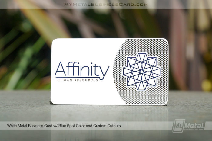 White Metal Business Cards - Sleek Look With Impressive Metal Feel ...