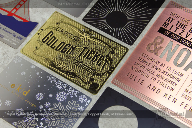 Awe-Inspiring Stainless Steel Invitations - Metal Business Cards | My ...