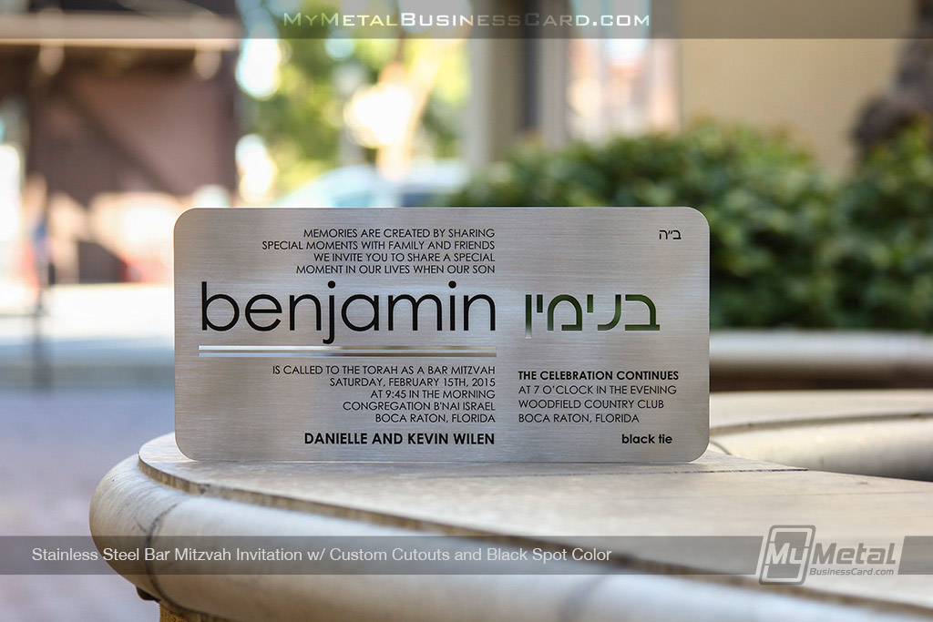 Awe-Inspiring Stainless Steel Invitations - My Metal Business Card ...