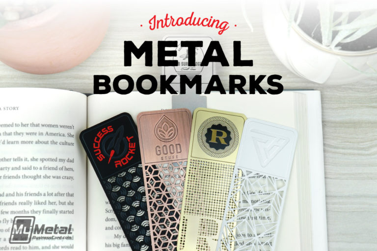 New Metal Bookmarks In 5+ Exclusive Finishes - Metal Business Cards ...