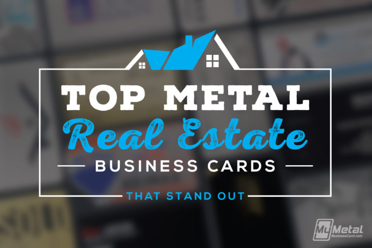 Top 25 Metal Business Cards For Realtors And Real Estate Professionals ...