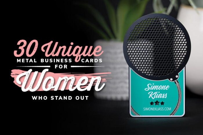 30 Amazing Metal Business Cards For Women Who Stand Out - Metal ...