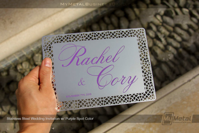 Elegant Luxury Wedding Invitations - Unique Metal Invitations