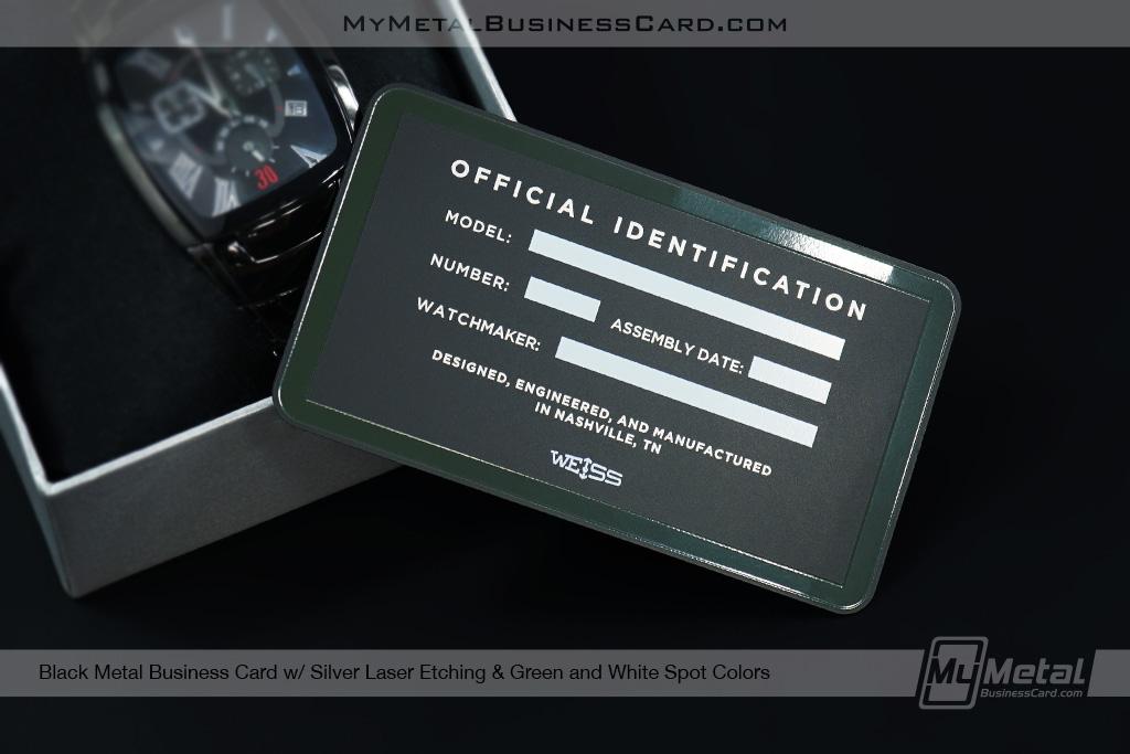 Custom Certificate Of Authenticity Cards - Metal Business Cards | My ...