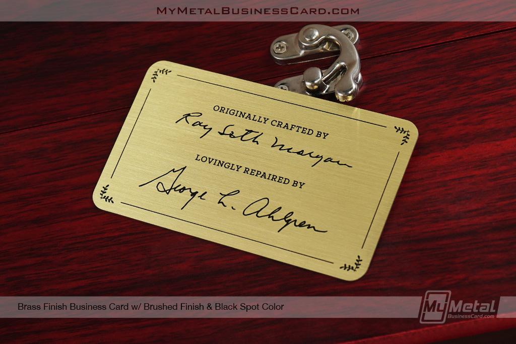 Custom Certificate Of Authenticity Cards - Metal Business Cards | My ...