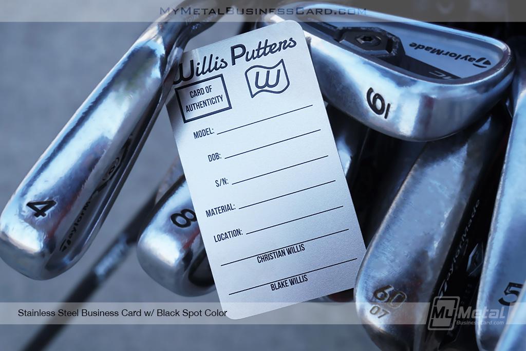 Custom Certificate Of Authenticity Cards - Metal Business Cards | My ...