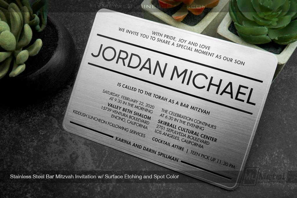 Metal Birthday Invitations - Metal Business Cards | My Metal Business ...