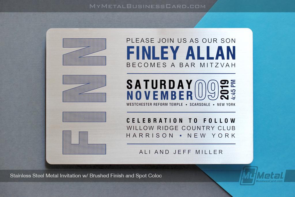 Metal Birthday Invitations - Metal Business Cards | My Metal Business ...