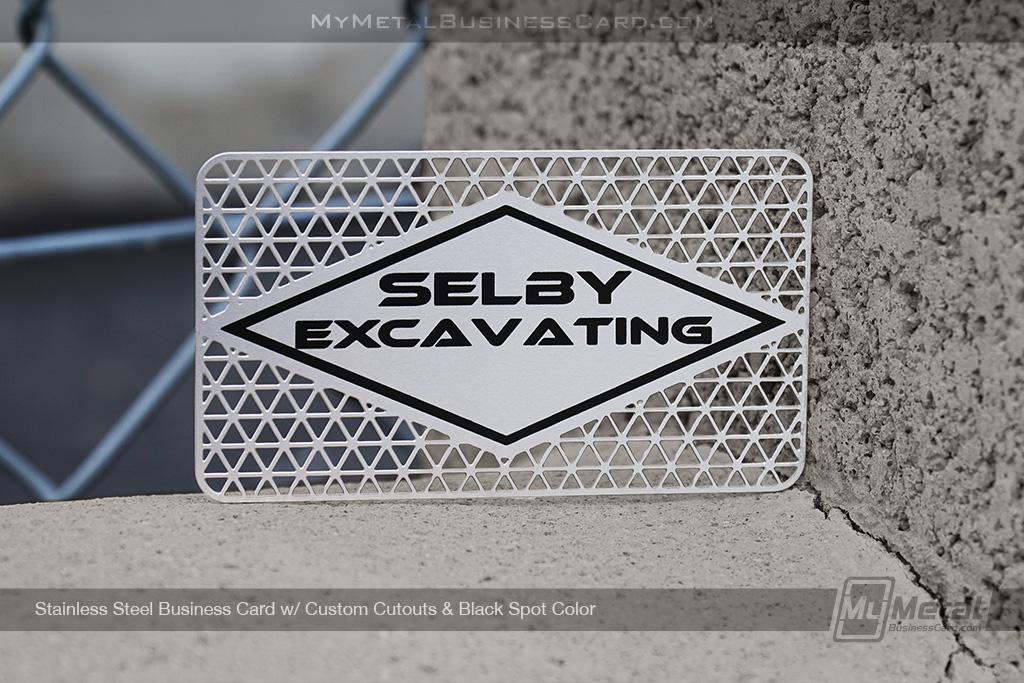 Top 10 Excavation Business Cards - Metal Business Cards | My Metal ...