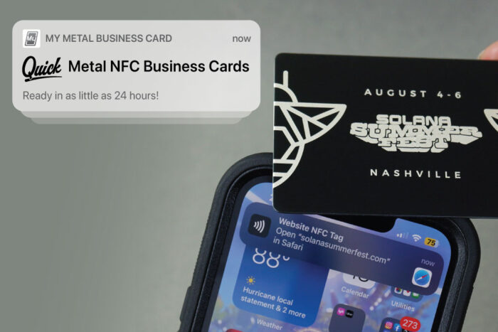 Introducing Revolutionary Quick Metal NFC Business Cards - Metal ...