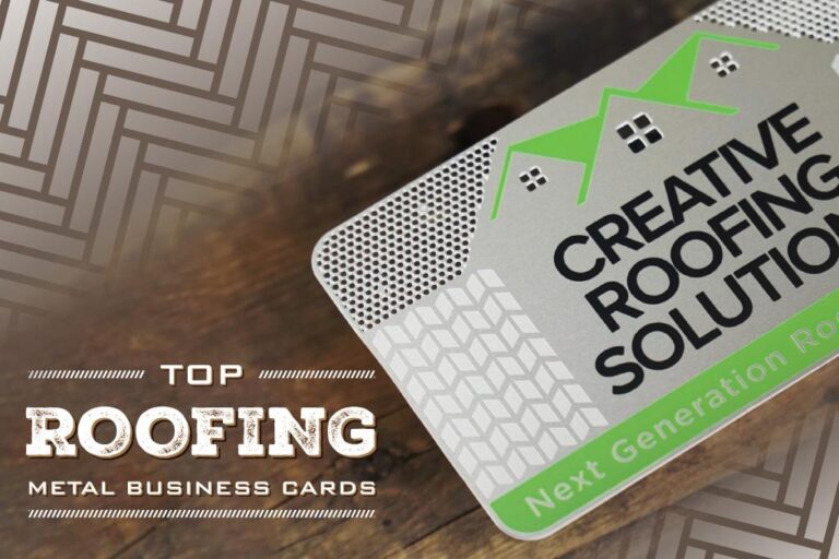 Top Roofing Business Cards - Metal Business Cards | My Metal Business ...