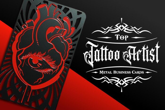 Top Tattoo Business Cards For Tattoo Artists - Metal Business Cards ...