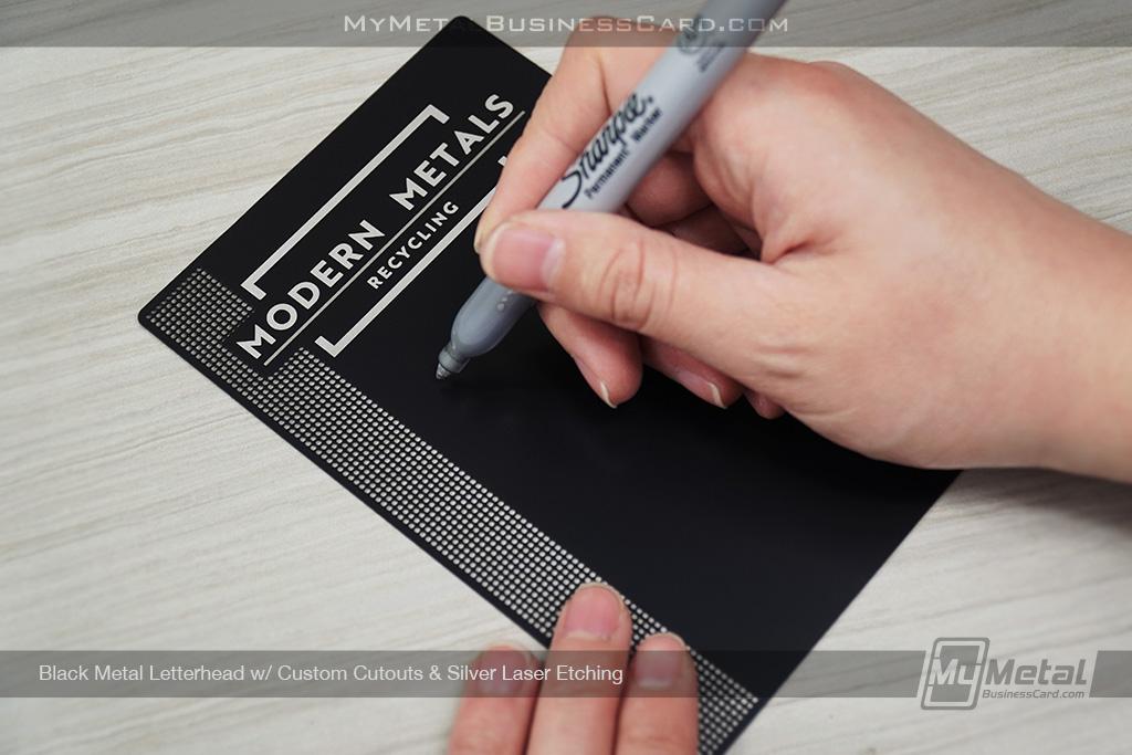 Introducing Custom Letterhead - Metal Business Cards | My Metal ...